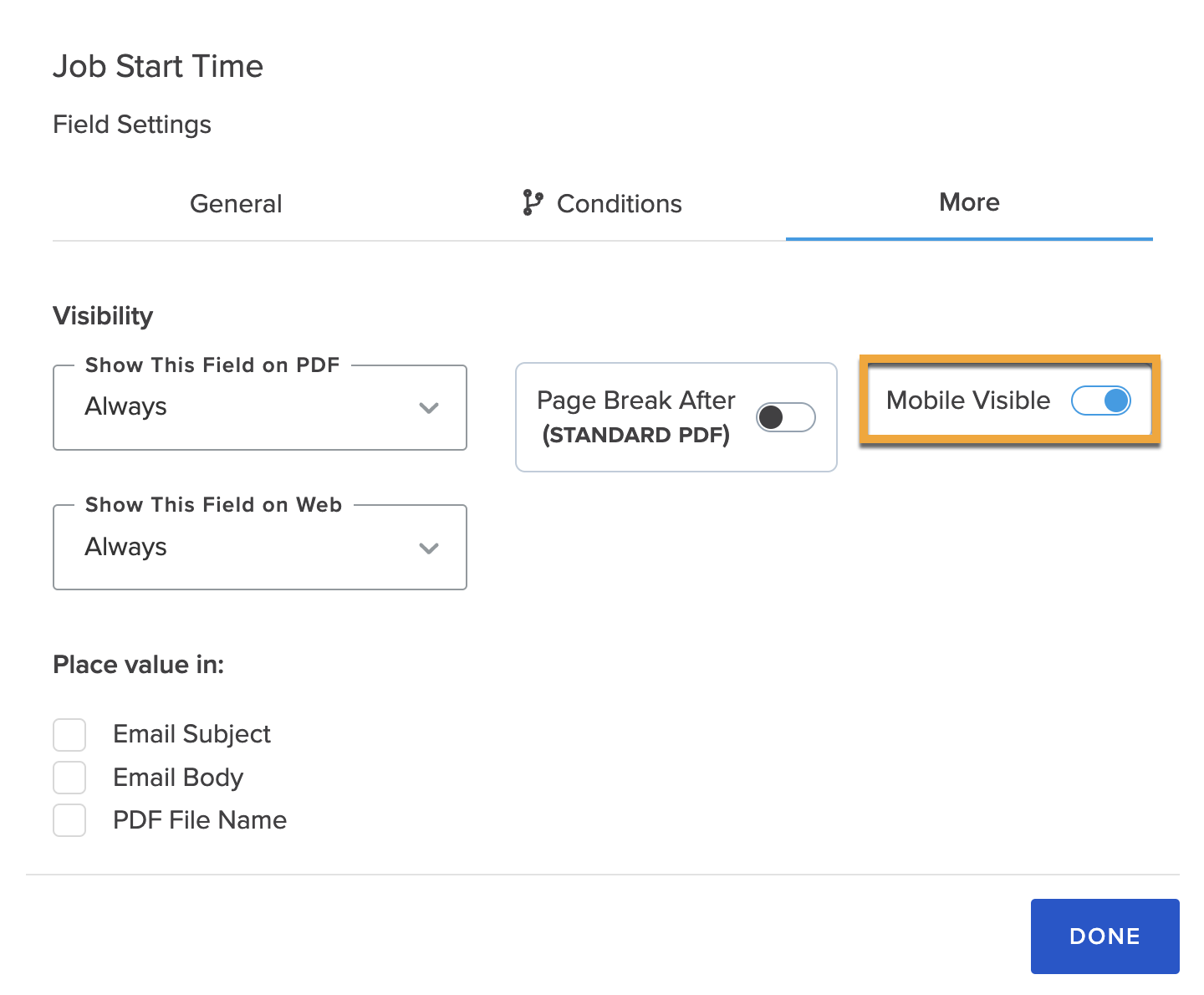 Hide Fields within a Form in the Builder – GoCanvas Help Center