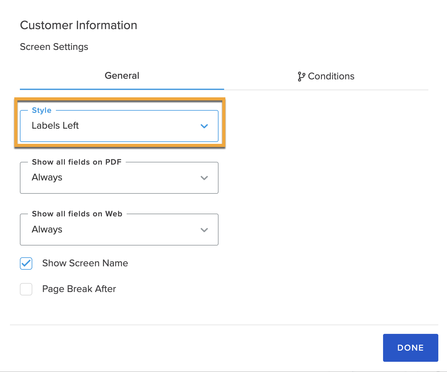 Field Labels in the Builder – GoCanvas Help Center