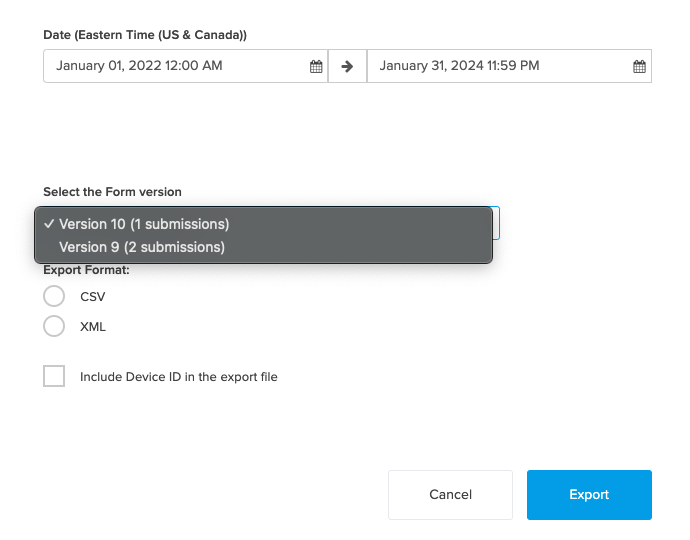 Downloading Submission Data – GoCanvas Help Center