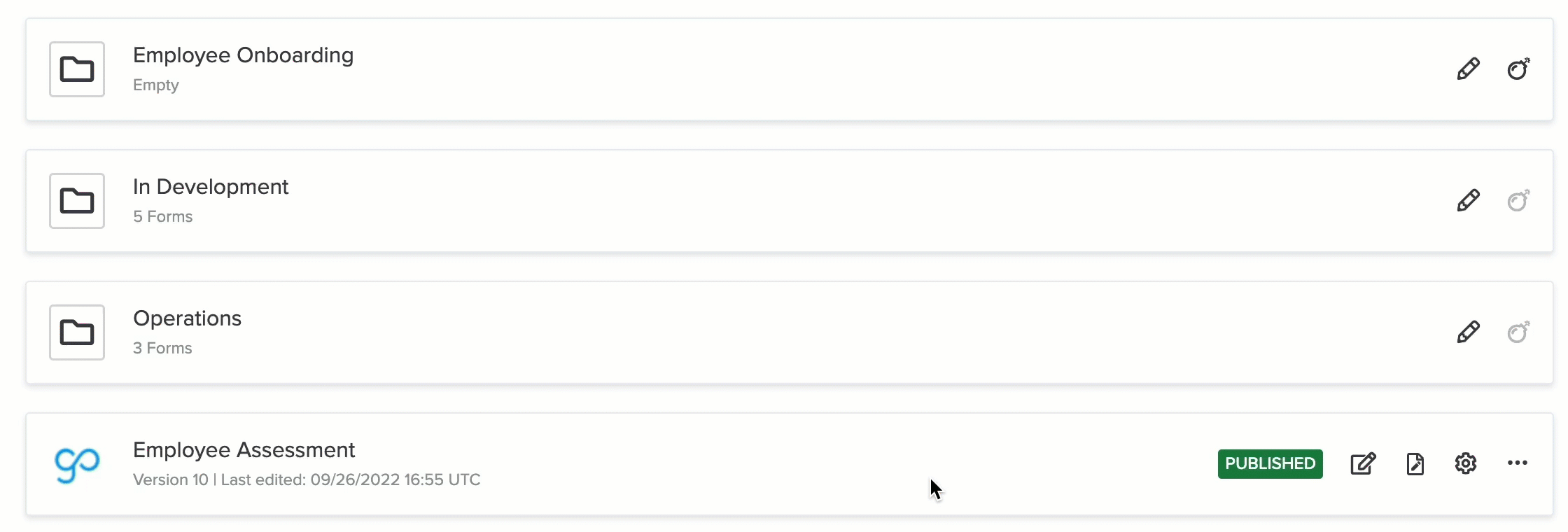 Updated Mobile Forms Page with Folders – GoCanvas Help Center